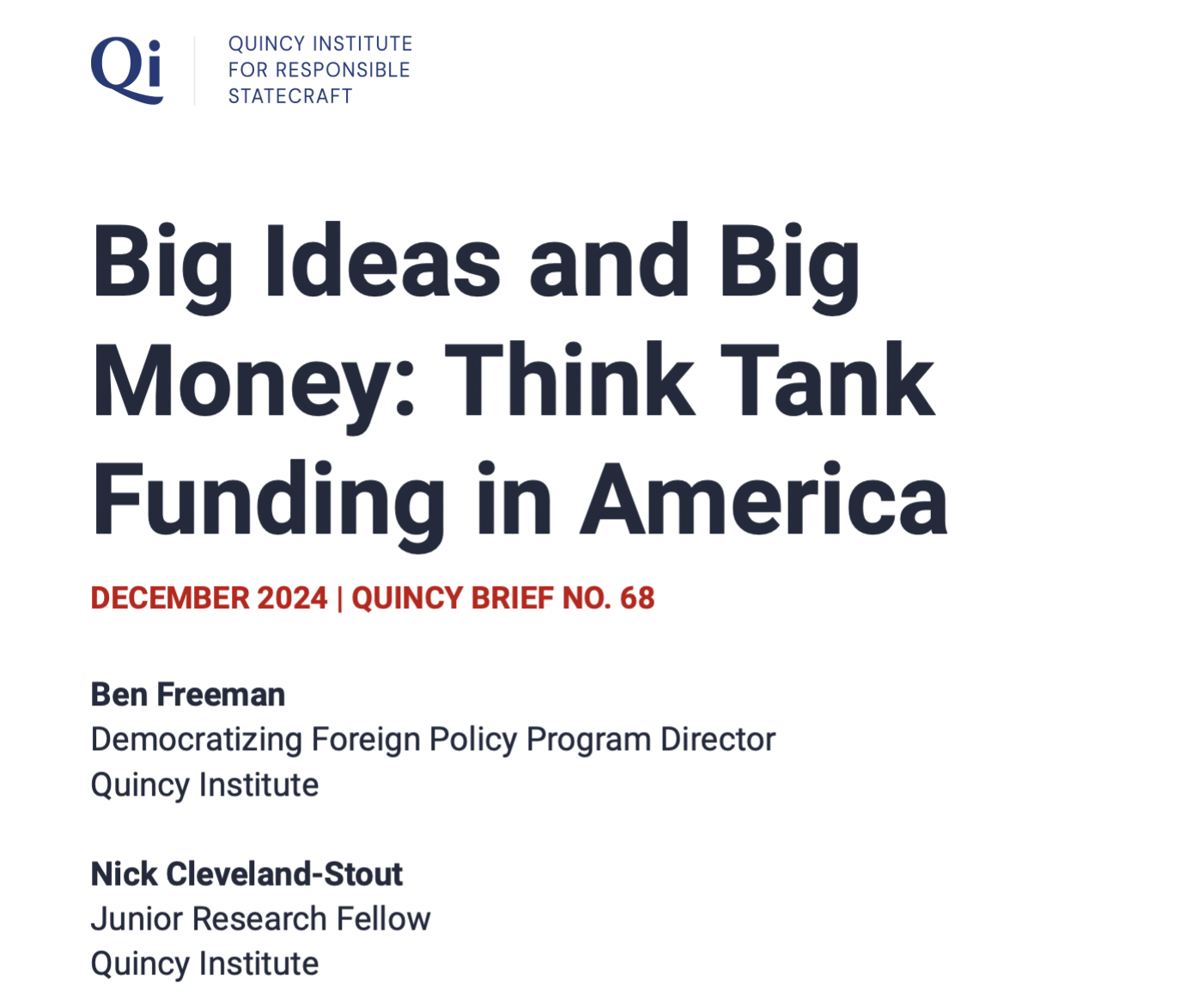 About - Think Tank Funding Tracker